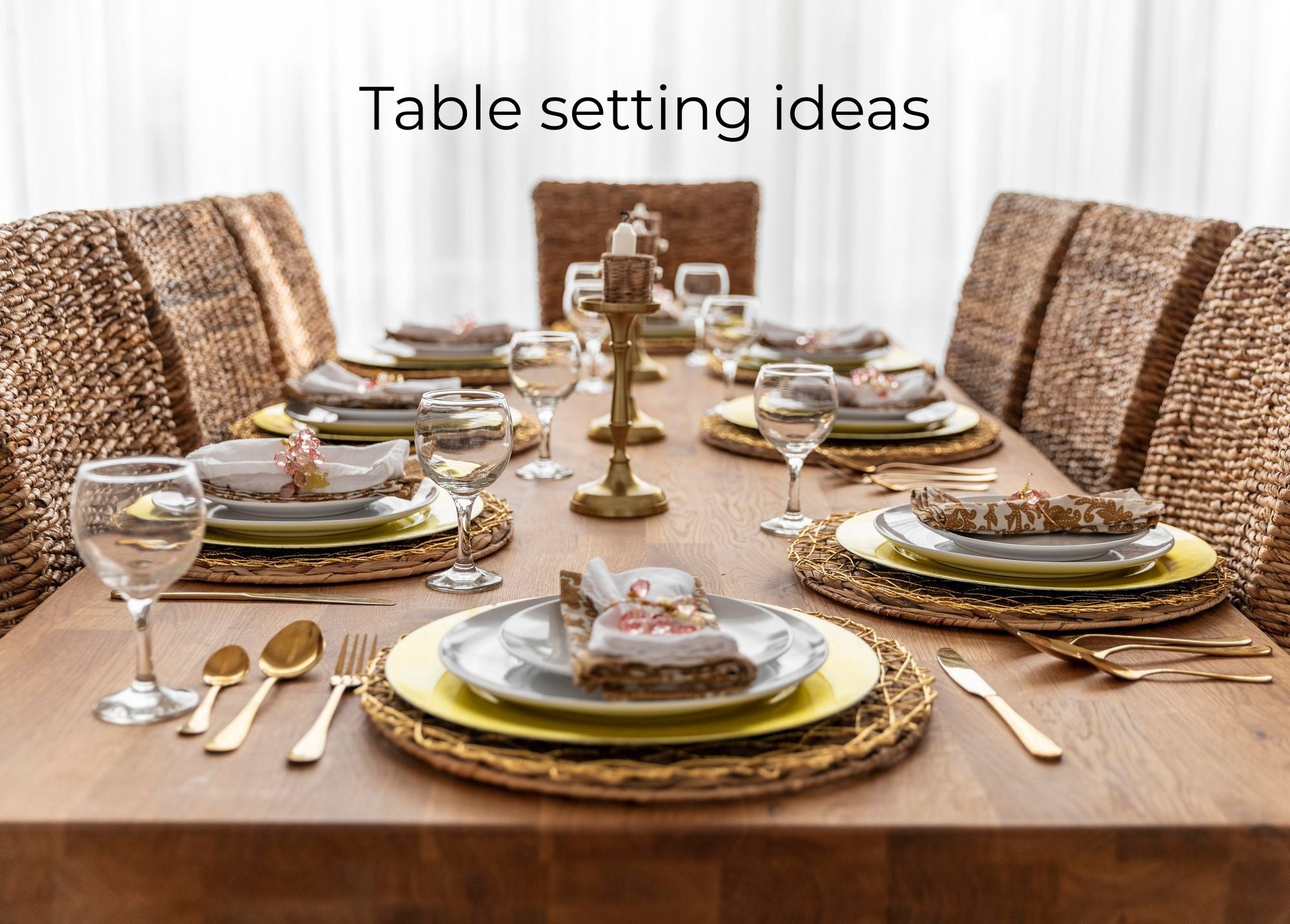 Creative Table Setting Ideas to Impress Your Guests – WeavingHomes