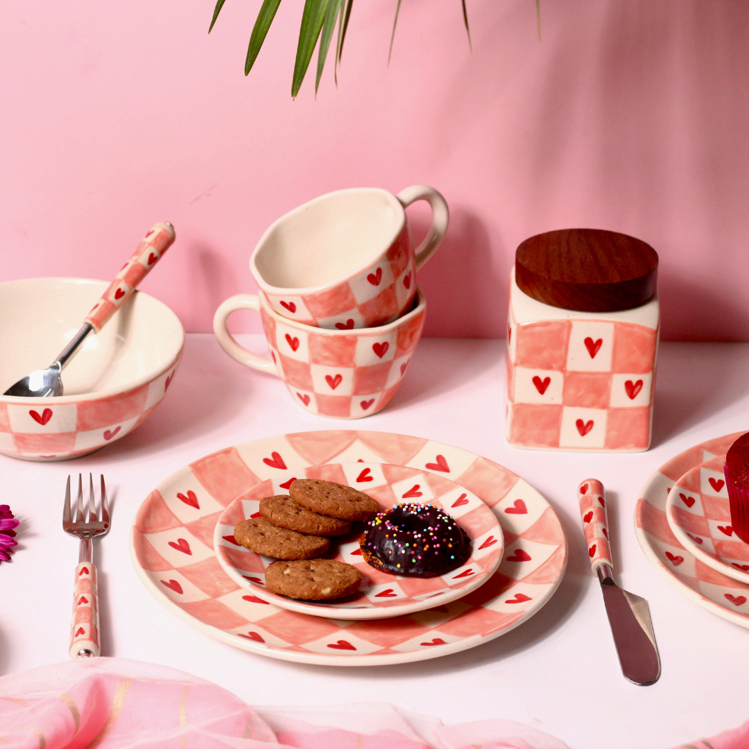 Heart Cups and Plates at the Best Prices in India – WeavingHomes