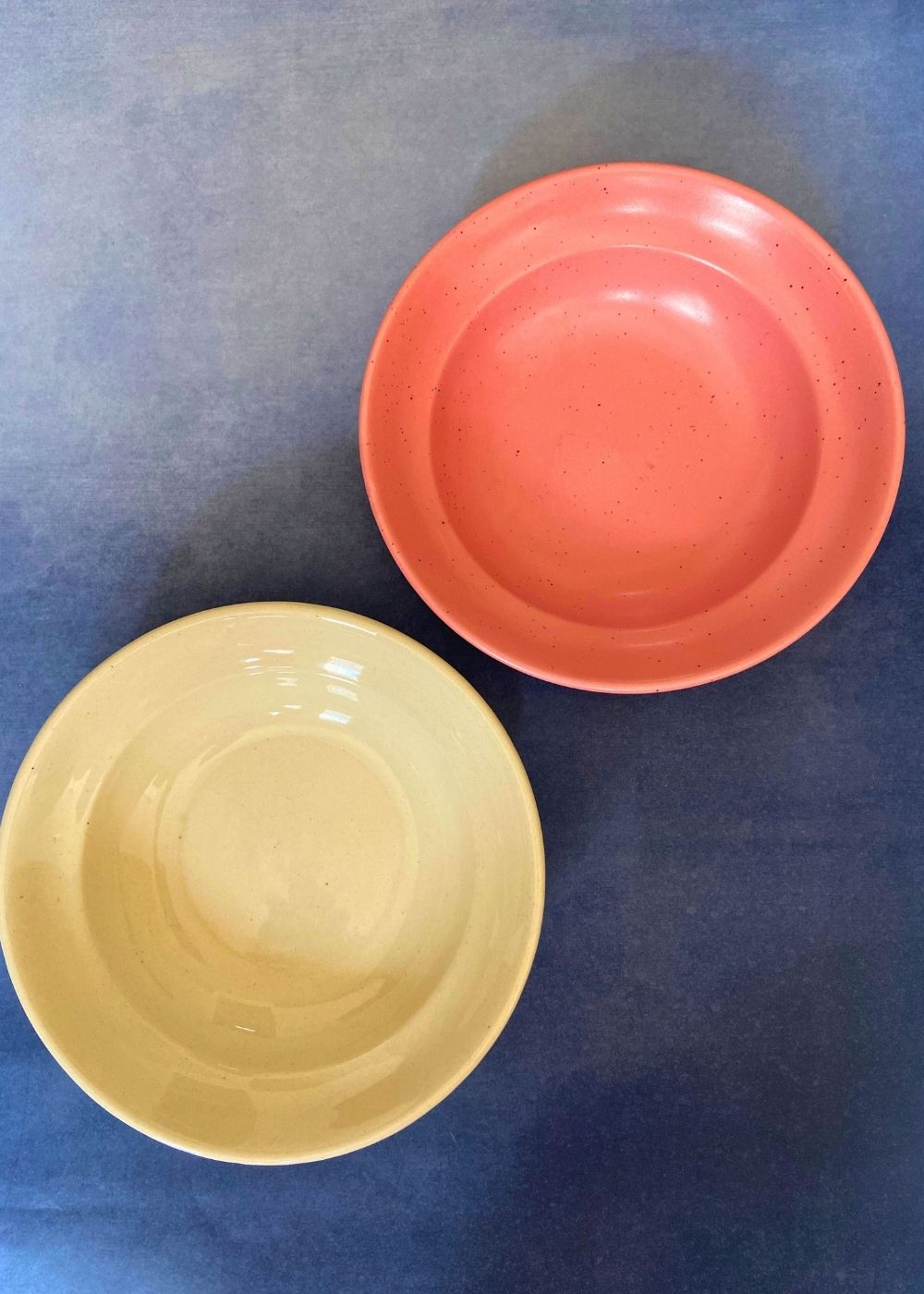 Rosy Pink & Ivory Pasta Plate - Set of 2 – WeavingHomes